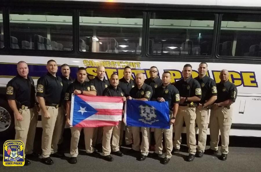 Connecticut sends 13 state troopers to Puerto Rico for recovery efforts