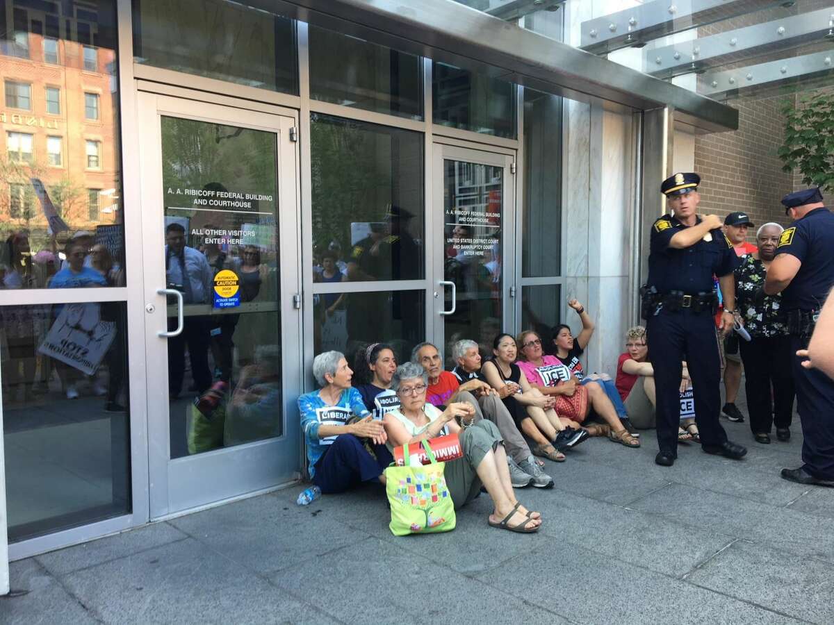 Dozens arrested at Hartford immigration protest