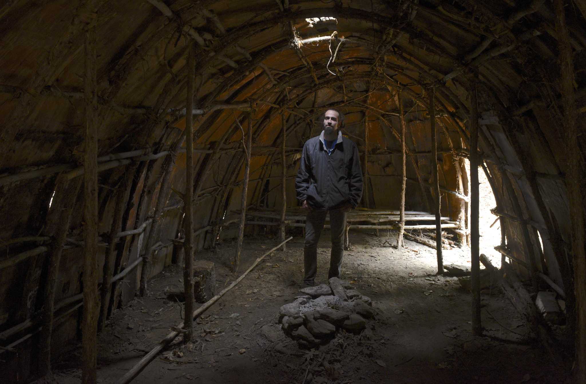 Native American Longhouse Interior