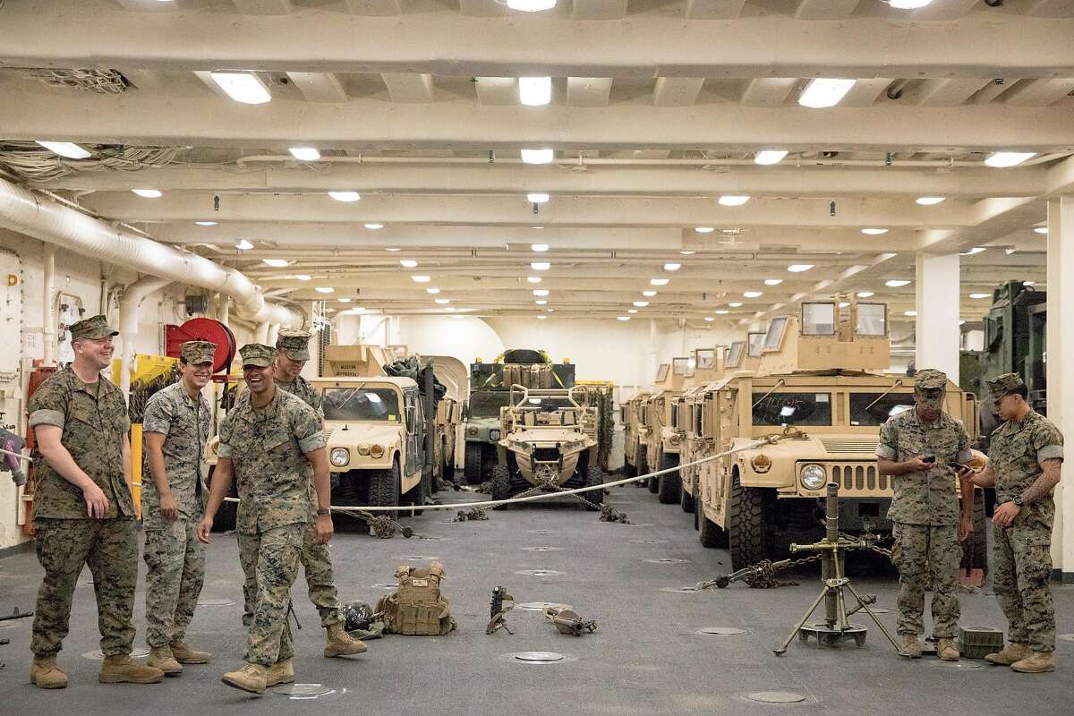 Hundreds line up to visit Navy ships as part of Fleet Week festivities