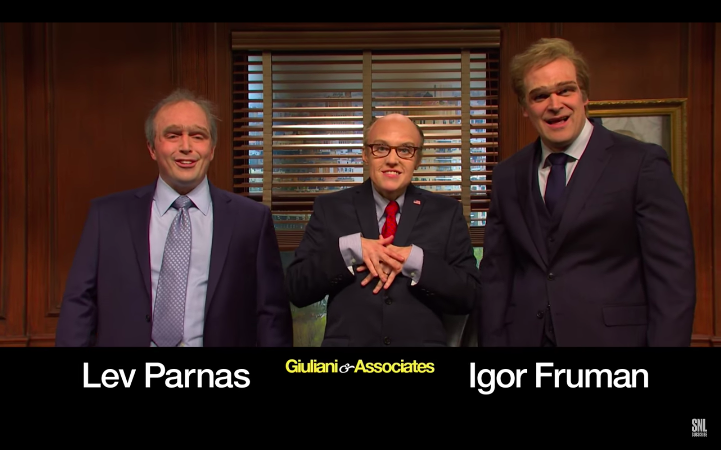 See the hilarious 'Giuliani & Associates' sketch 'SNL' cut for time