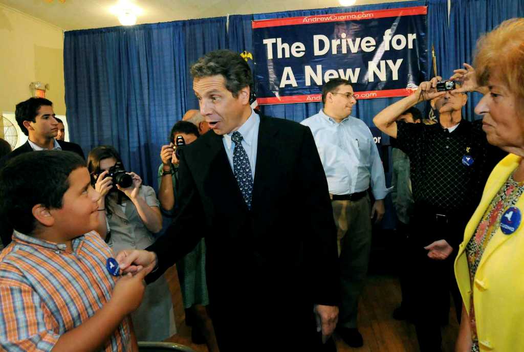 Red among Cuomo blue