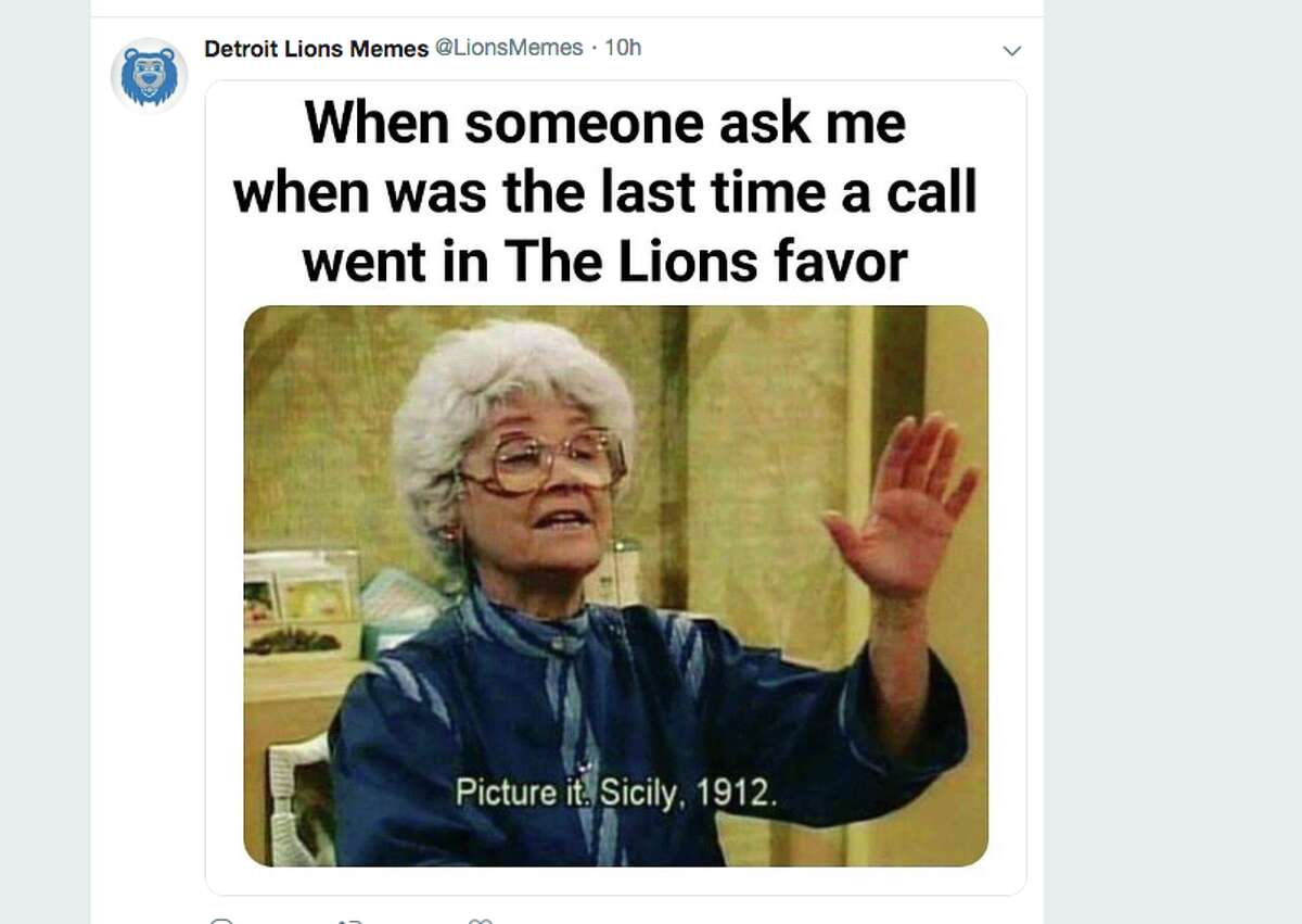 Lions fans turn to memes after being hurt by refs