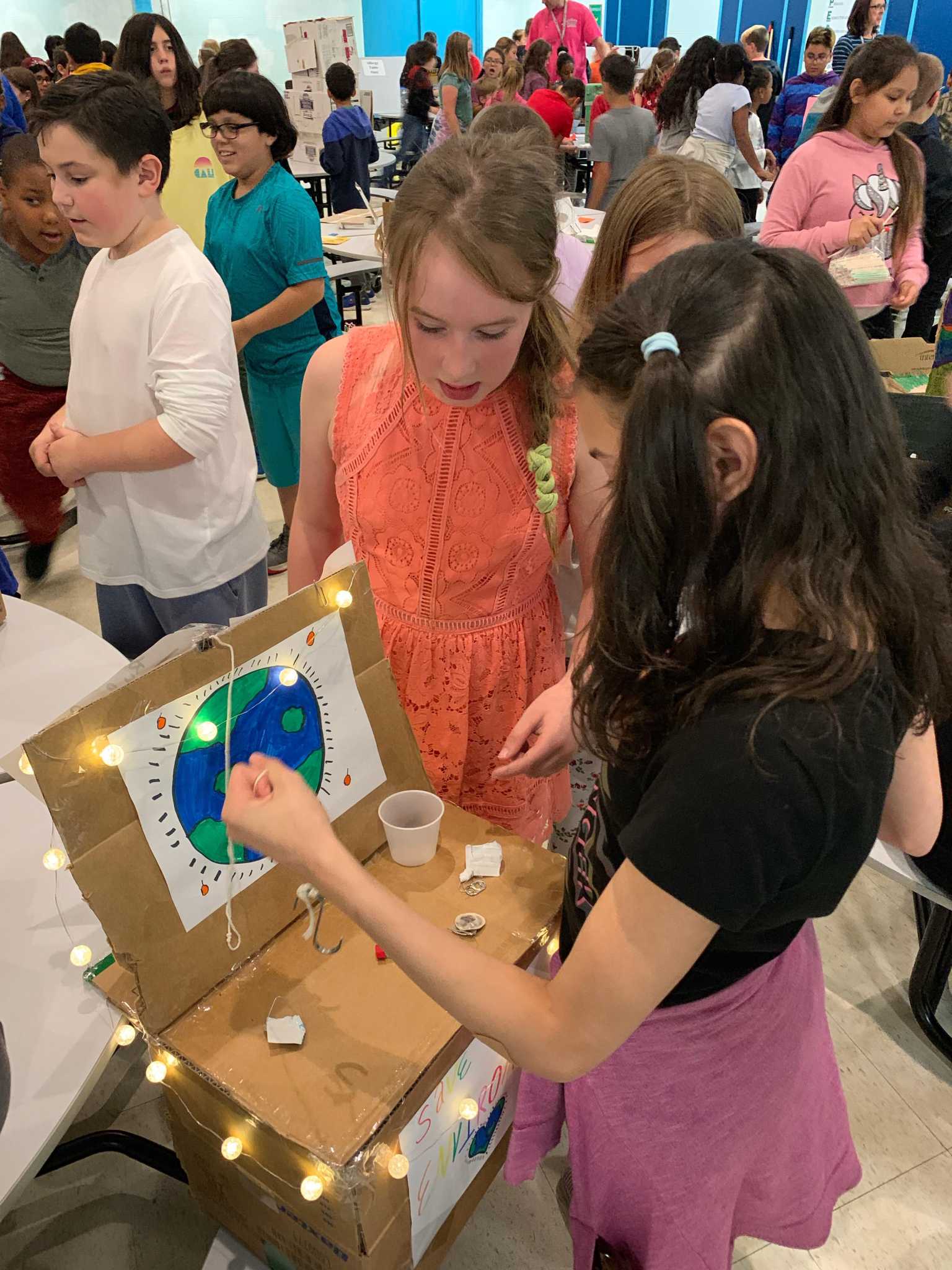 Forbes School students get creative with cardboard