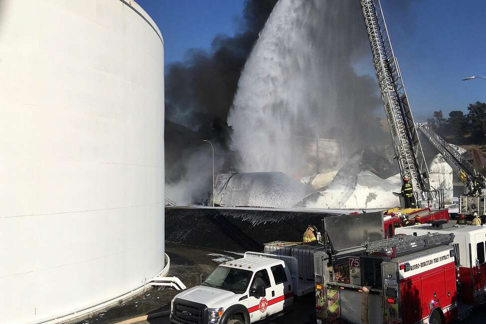 Massive fire at refinery in Crockett sends flames, black smoke into air