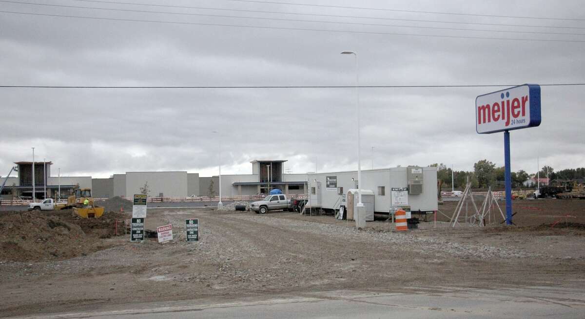 Structure, signage is up for Meijer store