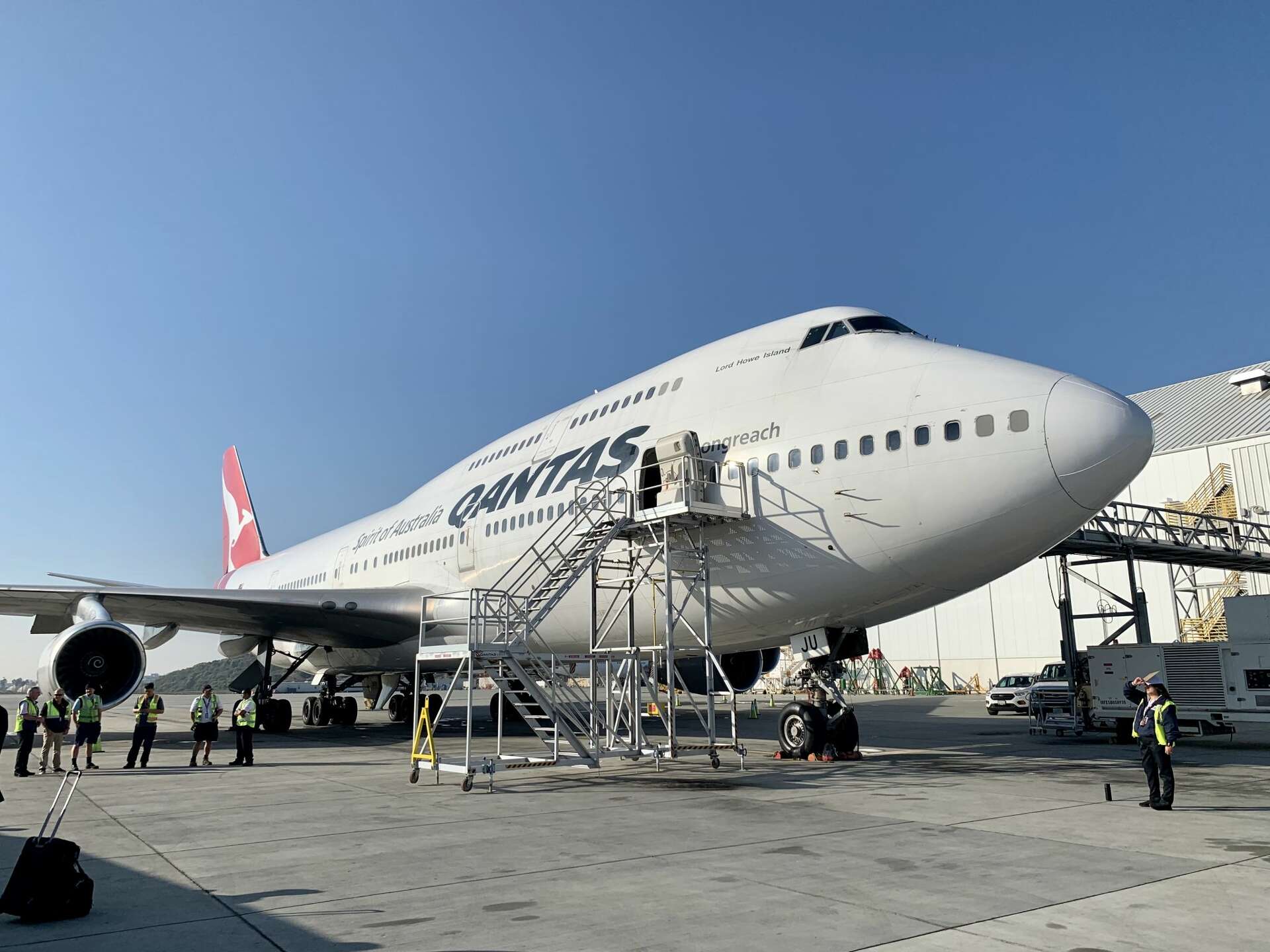 A Qantas 747 moves on to a second career