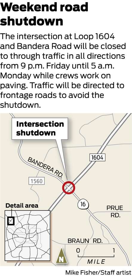 Bandera Road and Loop 1604 intersection to close this weekend - San ...