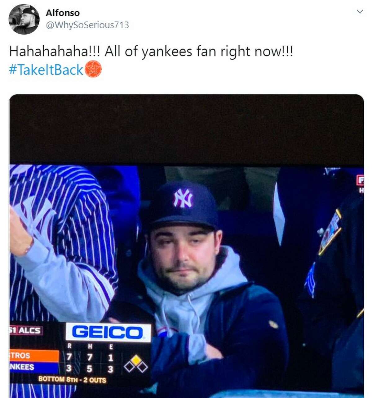 Memes hilariously roast 'trash' Yankees fans as Astros leave New York ...