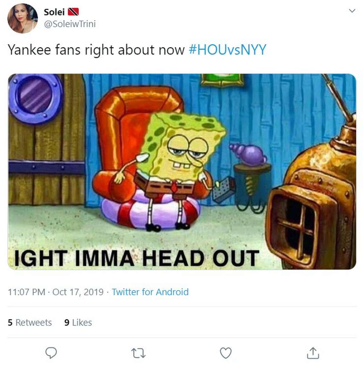 Memes hilariously roast 'trash' Yankees fans as Astros leave New York ...