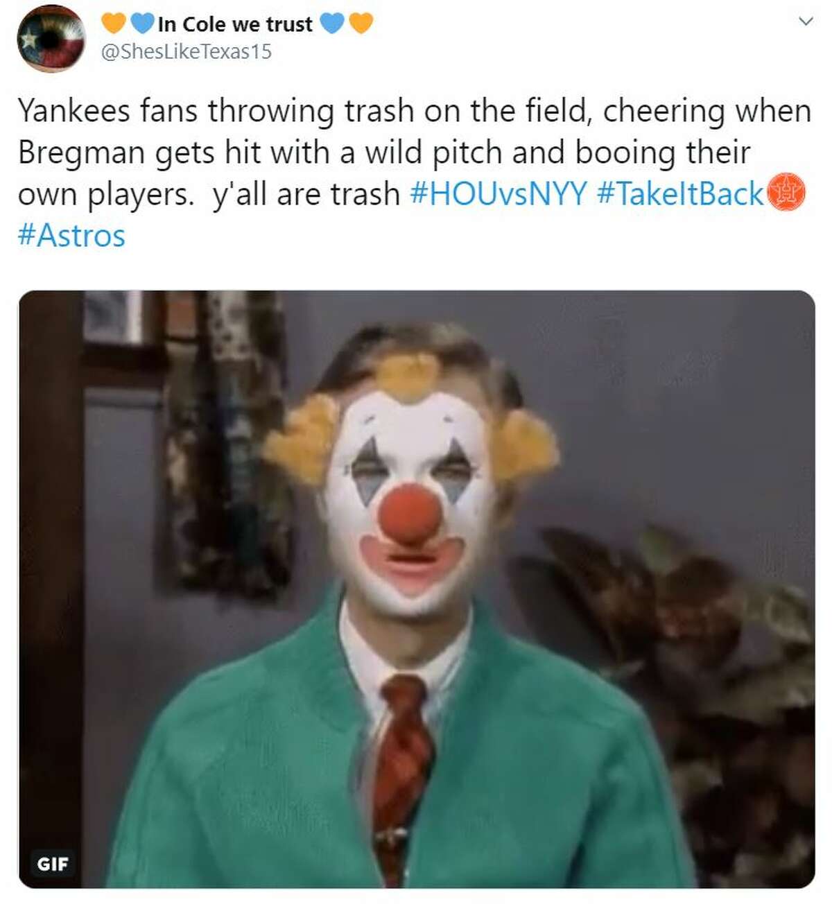 Memes hilariously roast 'trash' Yankees fans as Astros leave New York ...