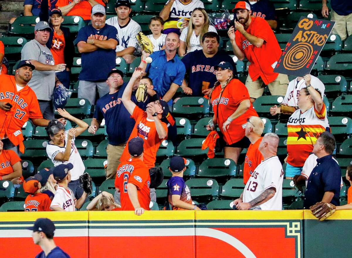 Astros fans at Game 6 of the ALCS against the Yankees
