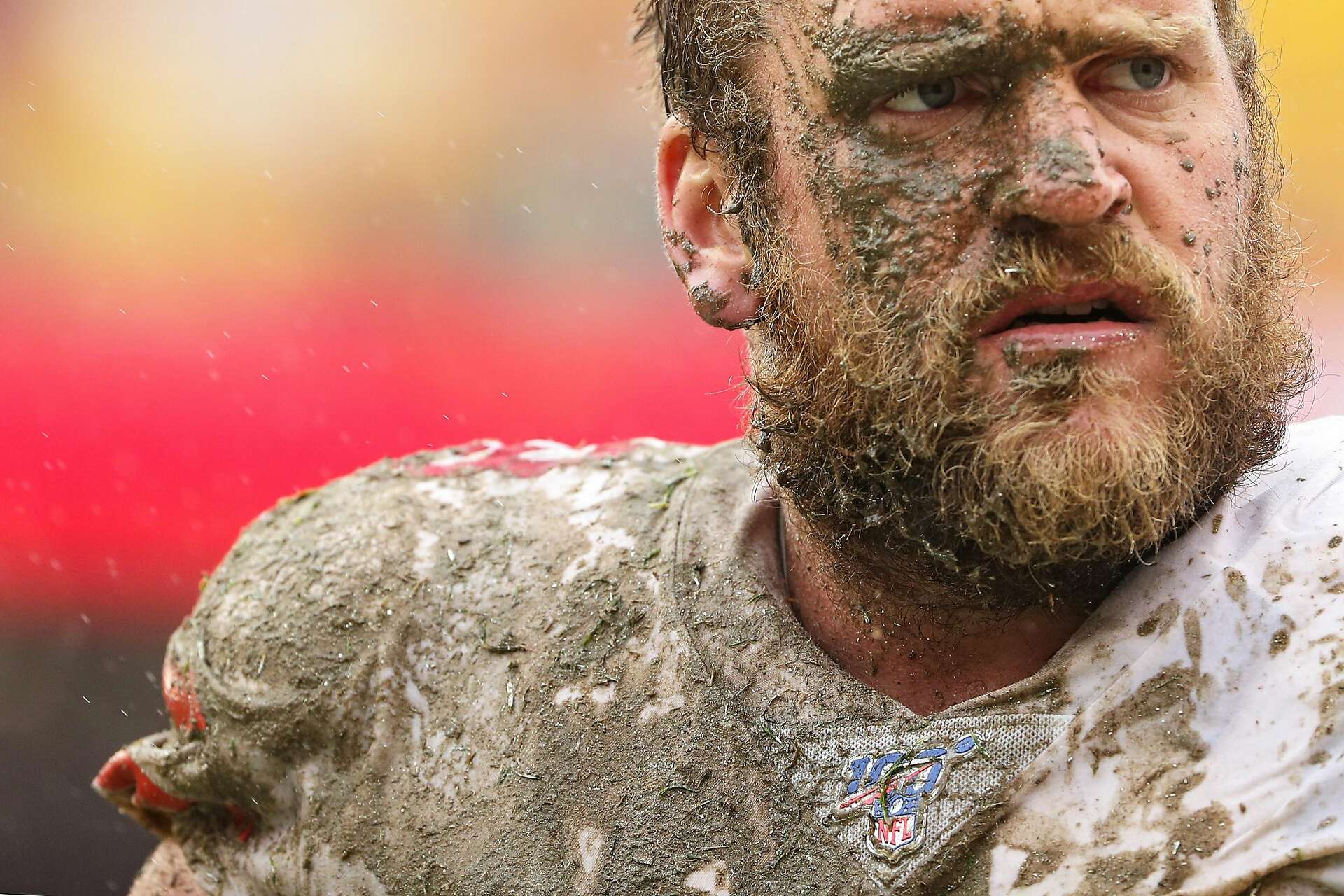 Drenching rain turns 49ers game into giant slip-n-slide