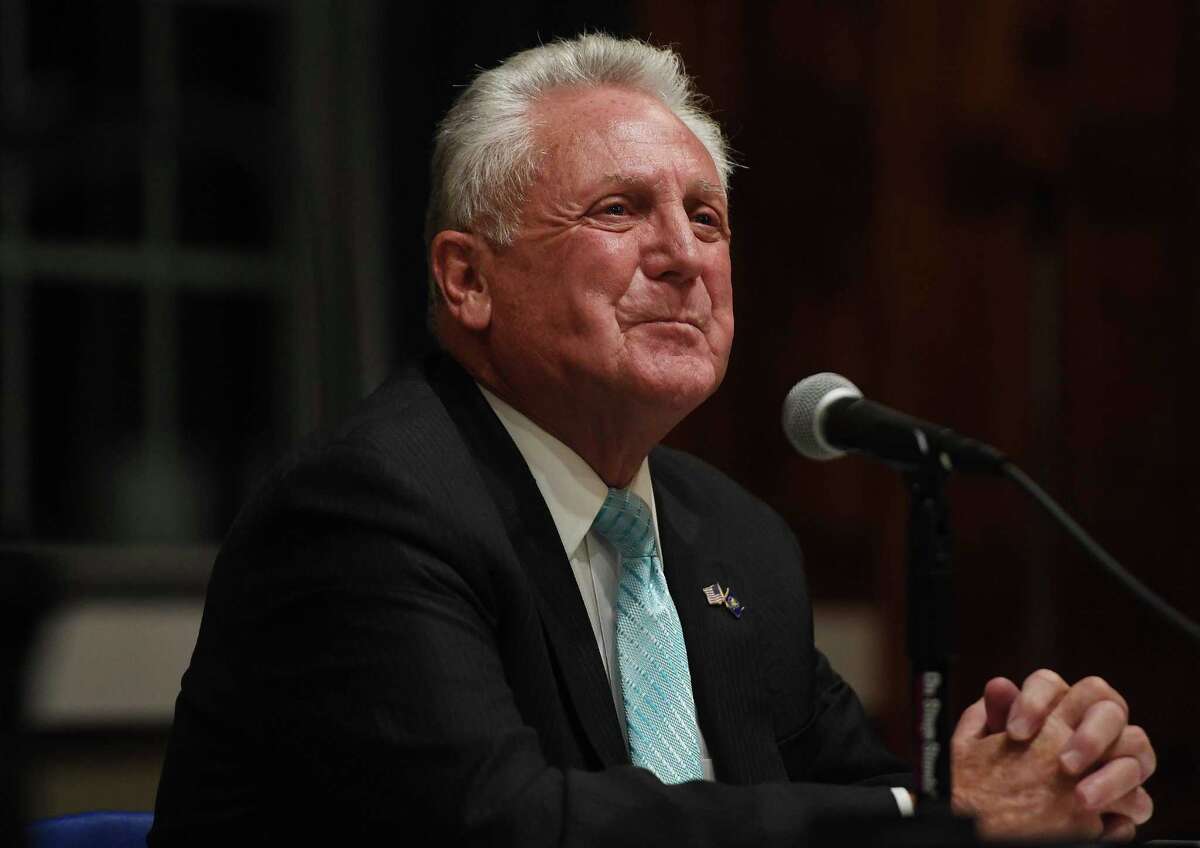 Rilling, Brinton square off in first Norwalk mayoral debate