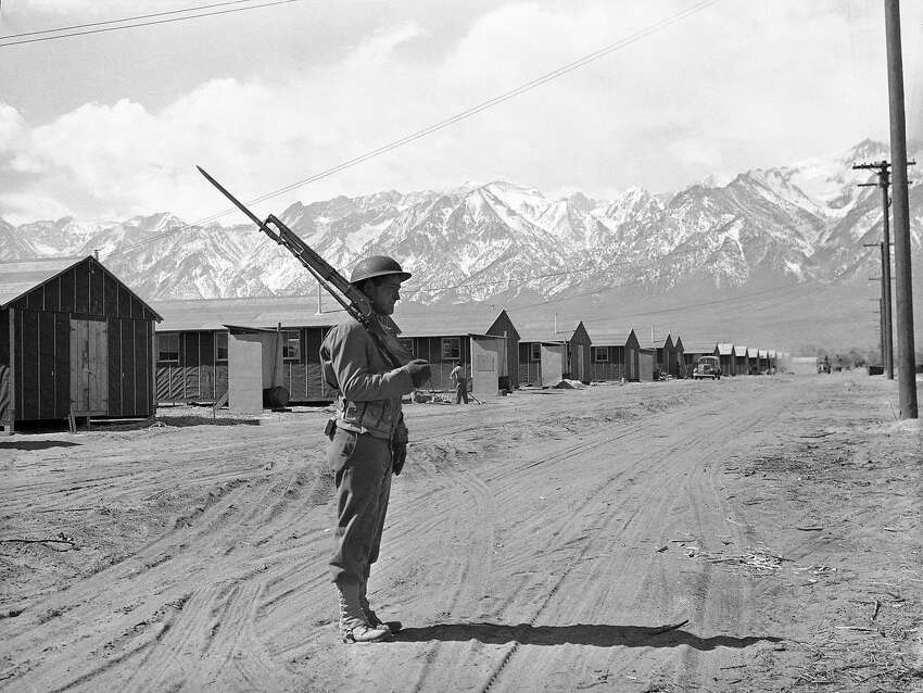 Photos show internment camps for Japanese Americans during World War II