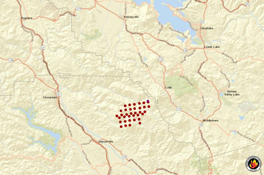 Map: Kincade Fire burning in north Sonoma County - SFGate
