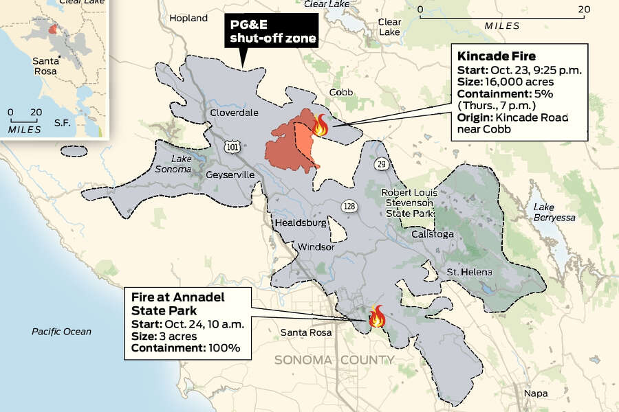 Kincade Fire: Crews gain 5% containment as focus turns to PG&E ...