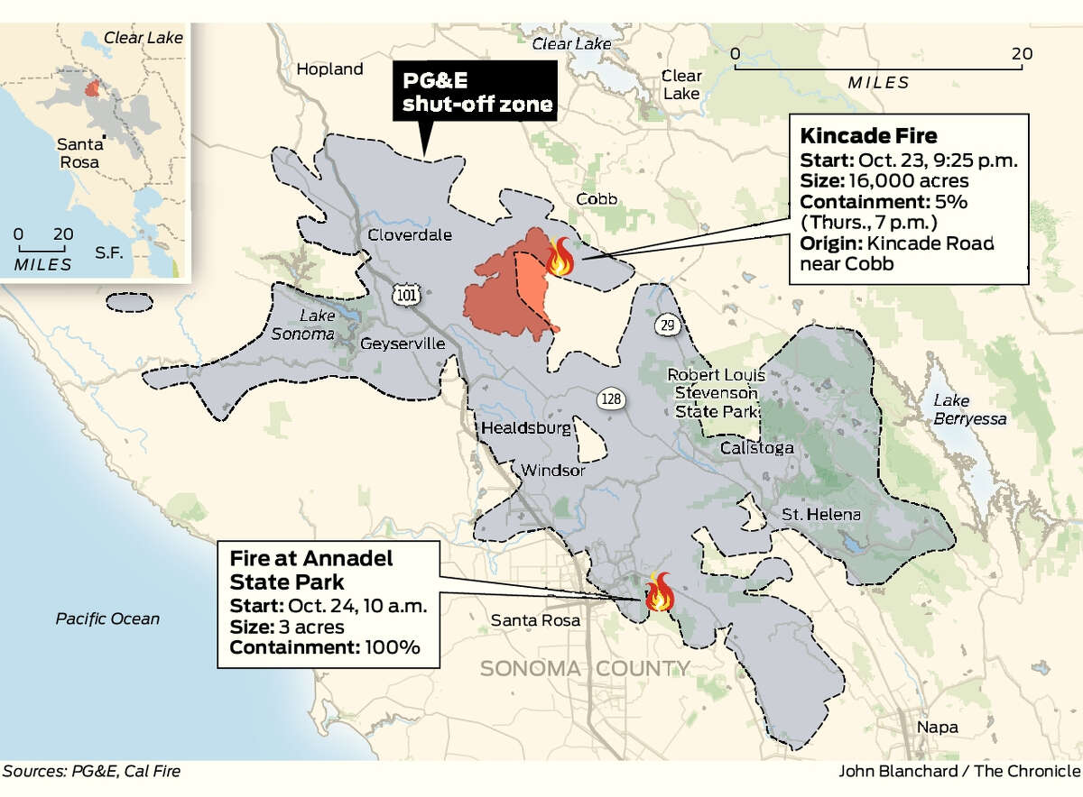 Kincade Fire: Crews gain 5% containment as focus turns to PG&E equipment