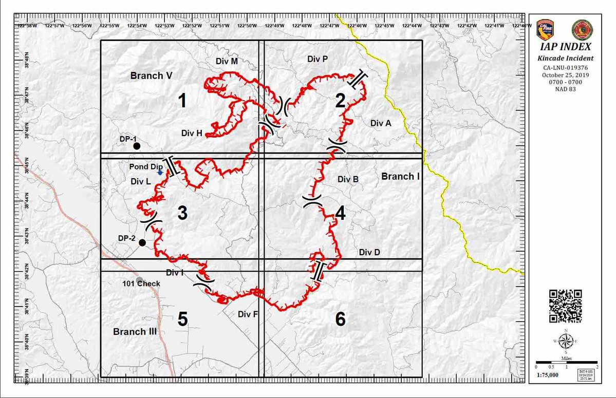 Map: Kincade Fire burning in north Sonoma County