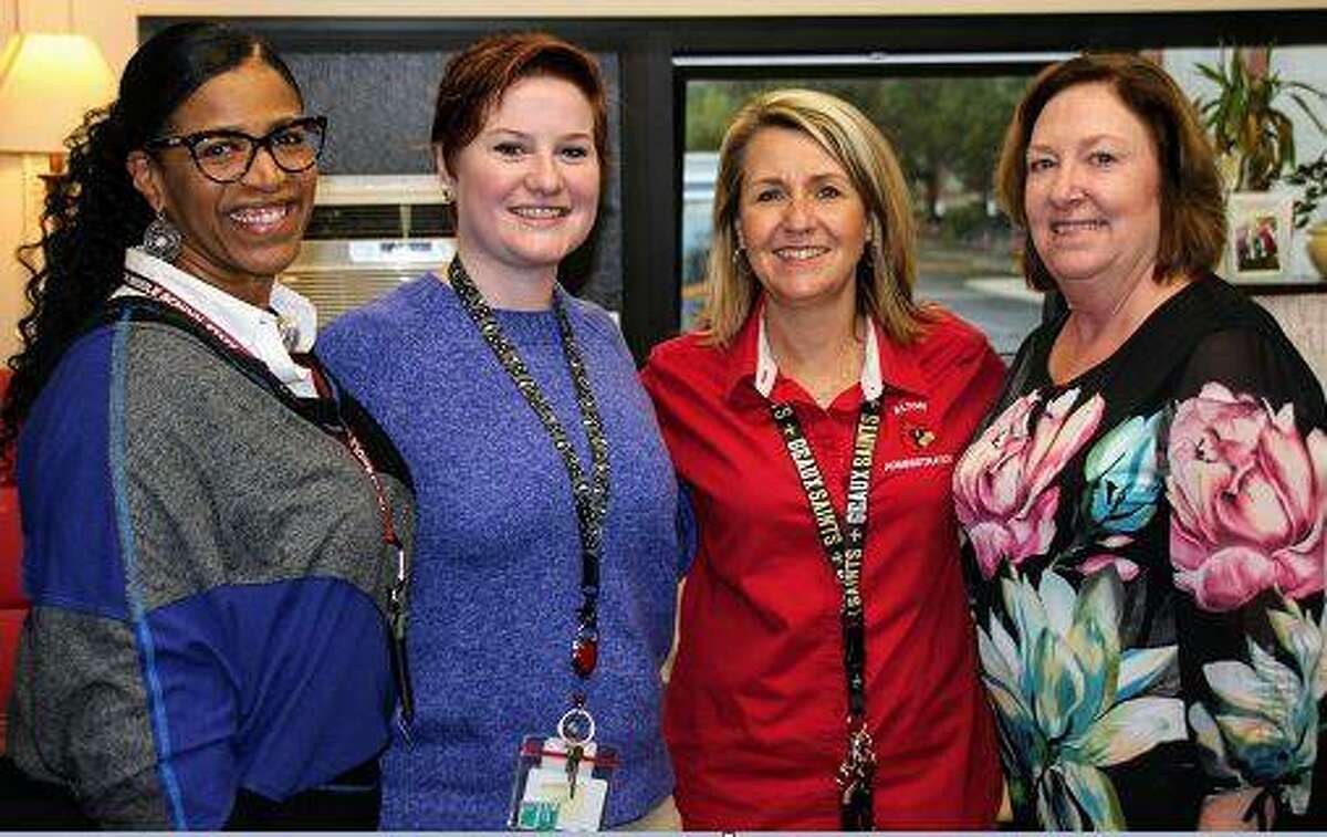 Bristow tours Alton Middle School through Principal for a Day program