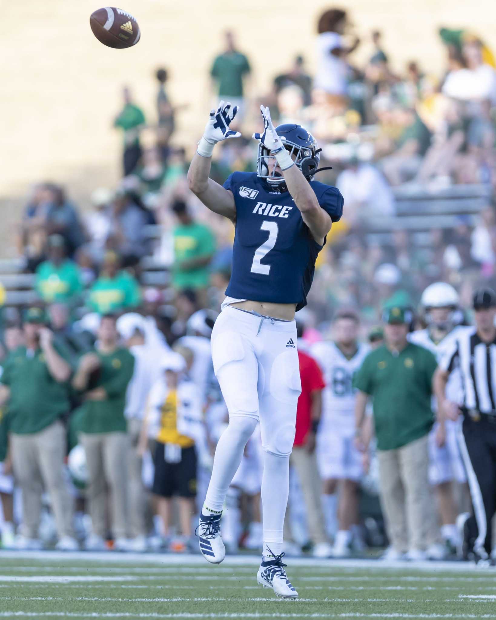 Junior college transfer Bradley Rozner catching on nicely for Rice