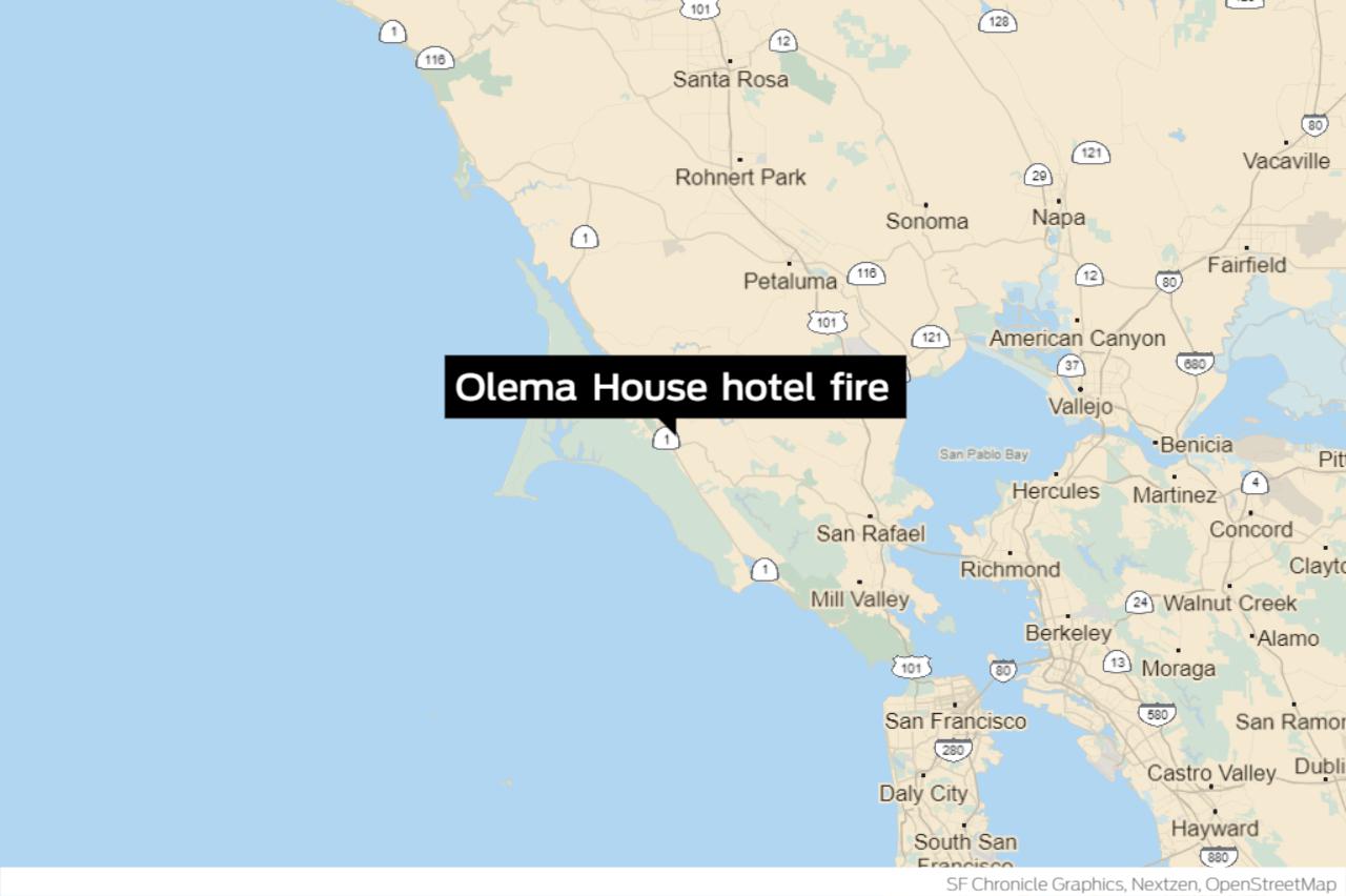 Runaway fireplace blaze damages Olema House hotel near Point Reyes