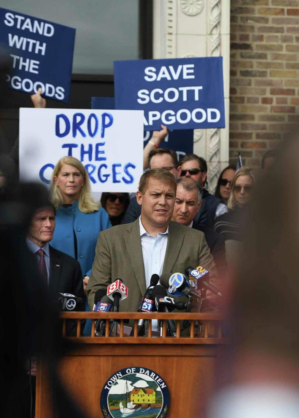 Darien community, lawmakers rally for Scott Hapgood’s safety