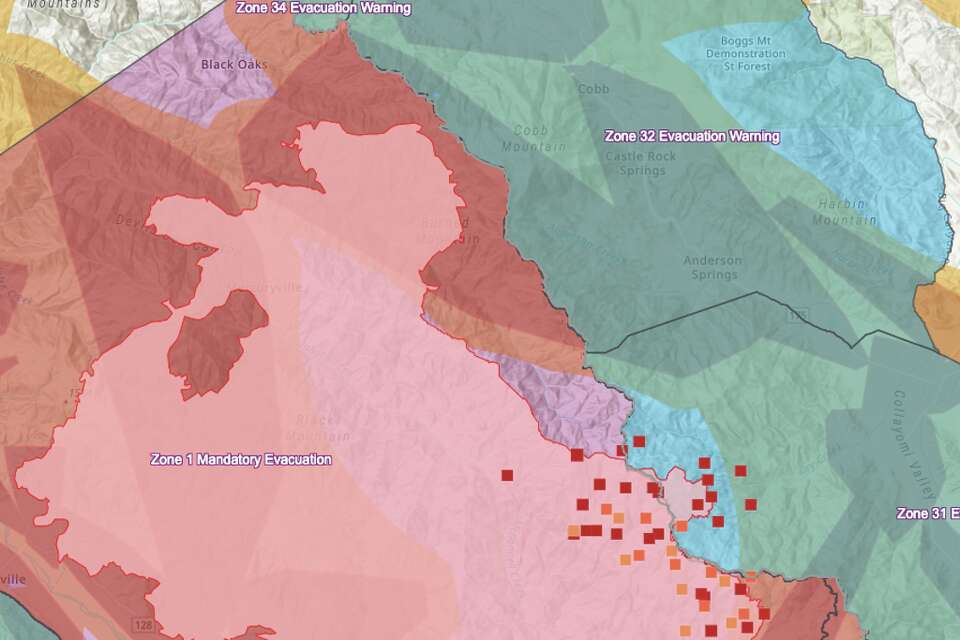 Maps: Kincade Fire continues to burn in Sonoma County