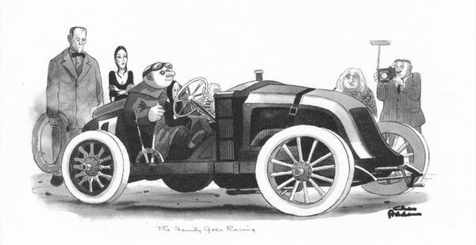 Meet the Addams family: Iconic family illustrations part of Saginaw ...