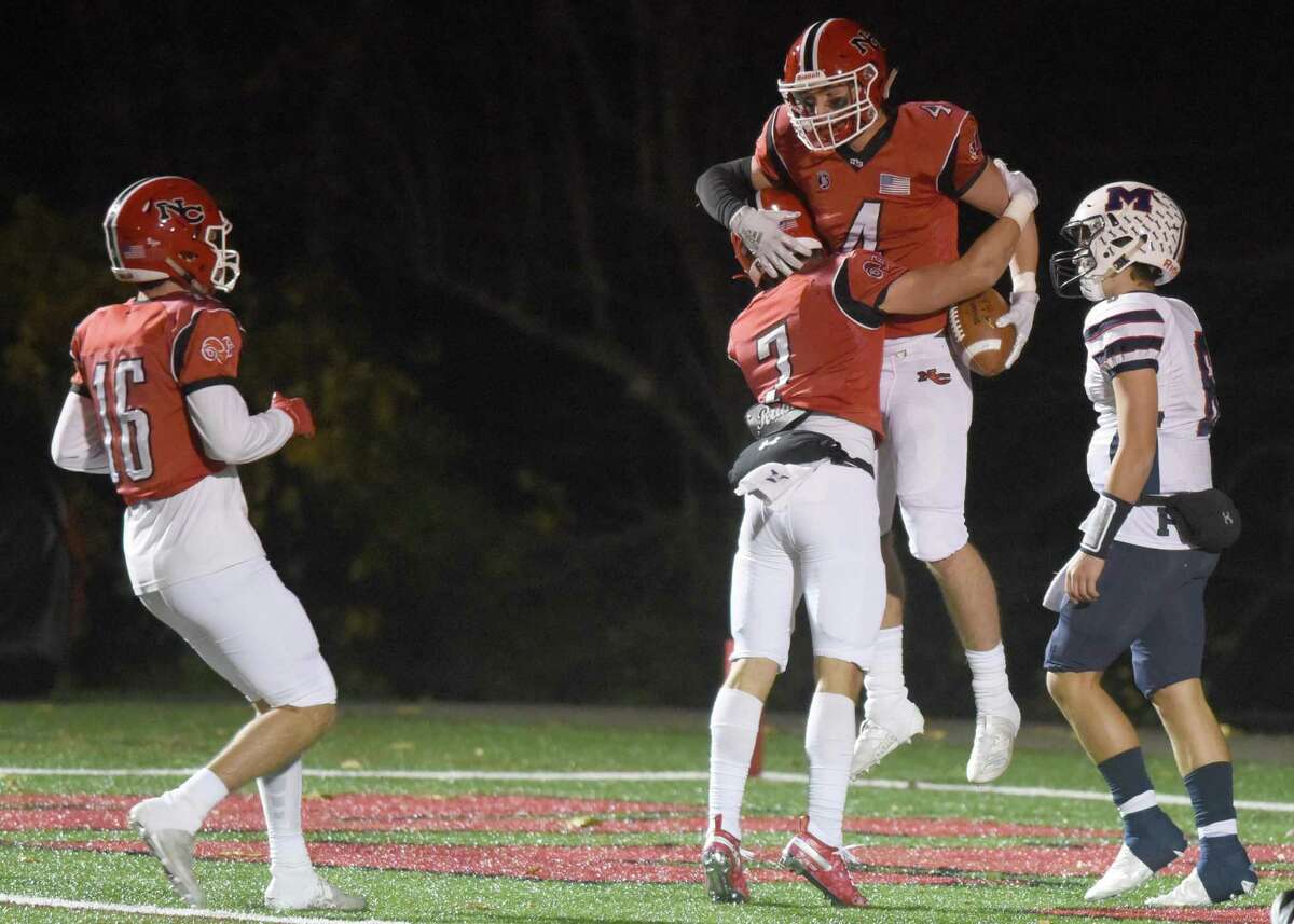 Pyne’s five TD passes lead New Canaan past McMahon