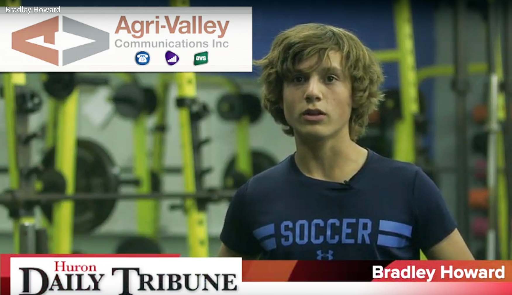 Bradley Howard is Agri-Valley Athlete of the Week