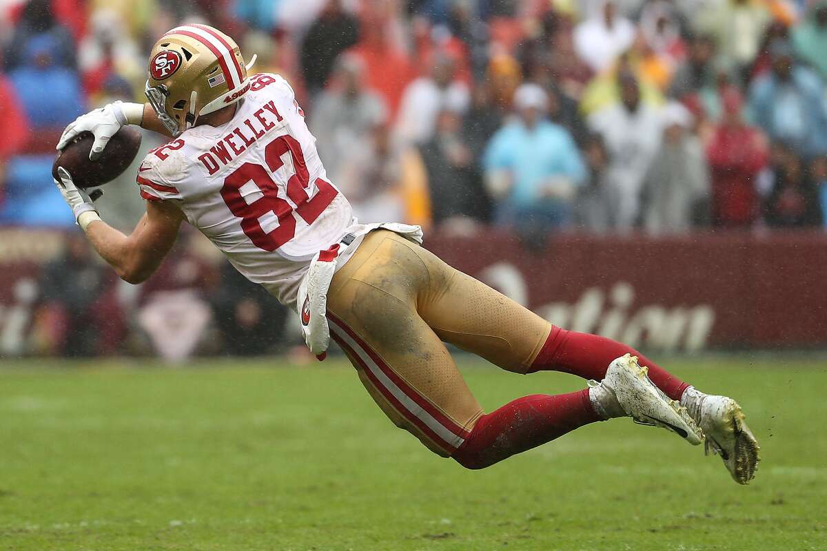 Ross Dwelley’s contributions to 49ers have been no joke, despite the ...