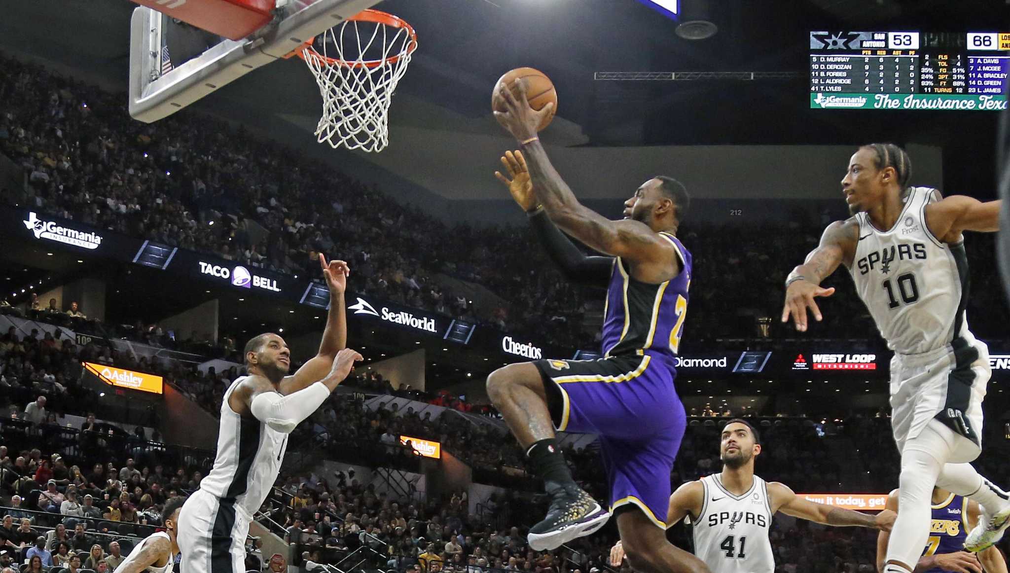 LeBron James ends AT&T Center curse as Spurs’ rally falls short