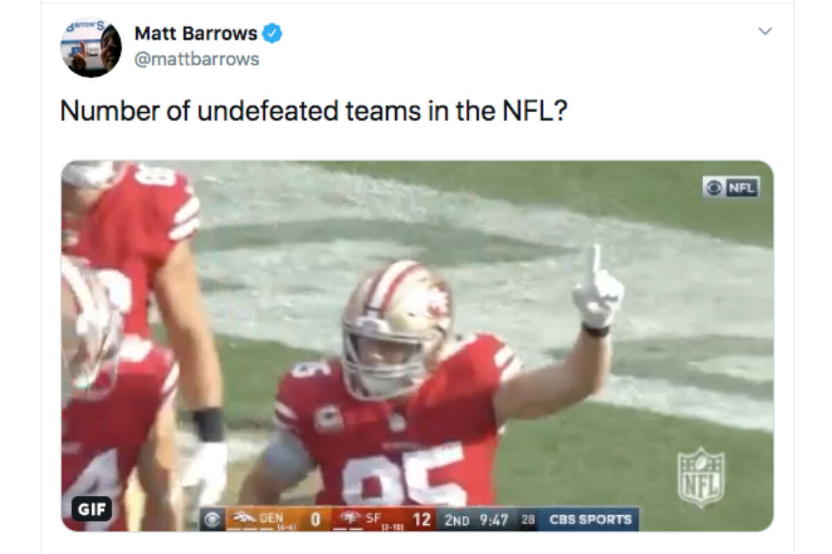 Memes cheer, mock 49ers as NFL's last undefeated team