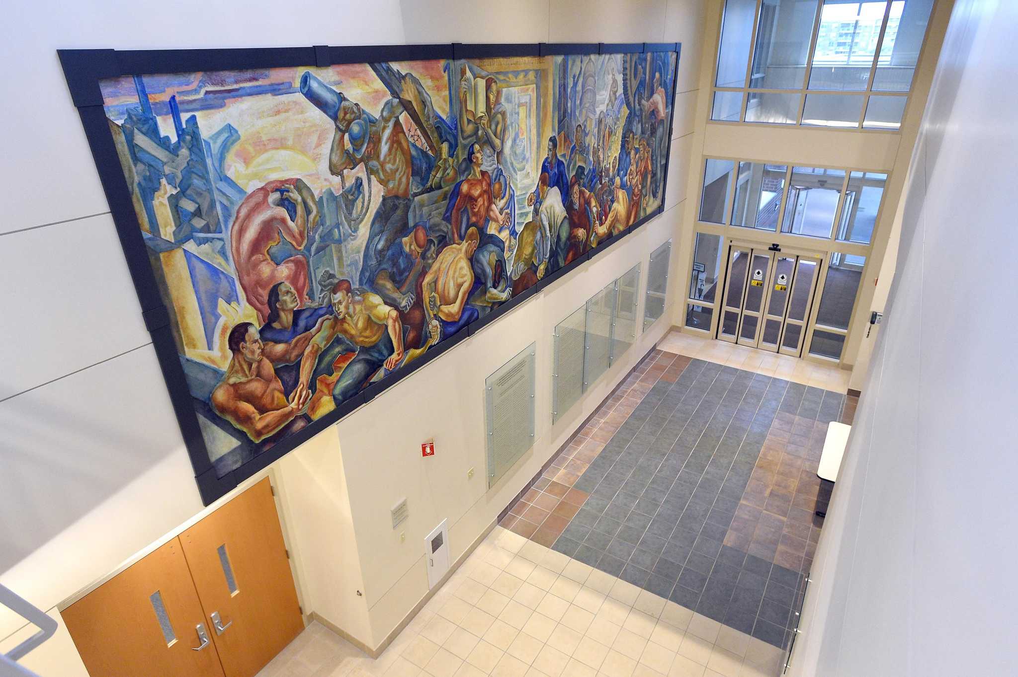 Long-absent Stamford Depression-era mural finds way back home