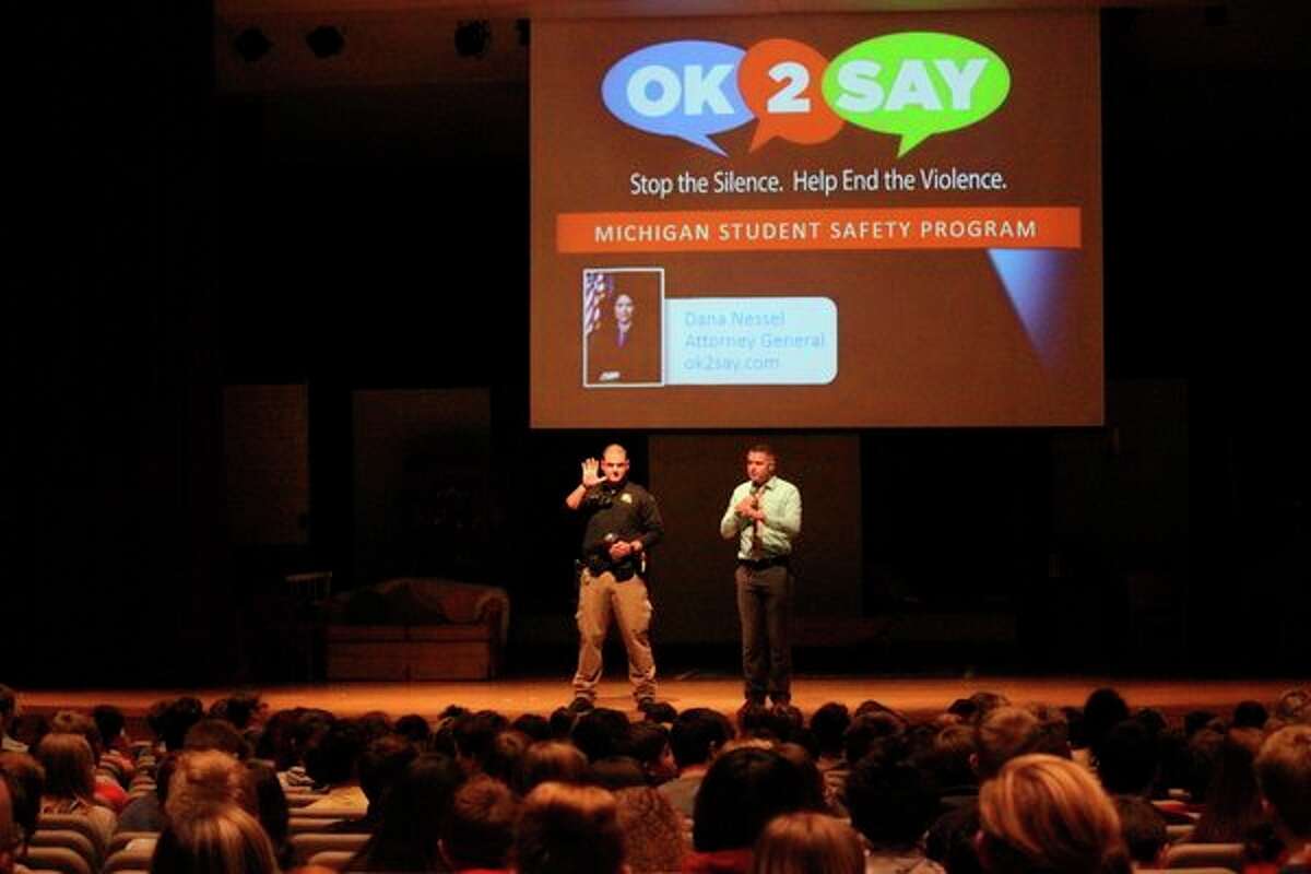 Benzie Central students learn more about OK2Say