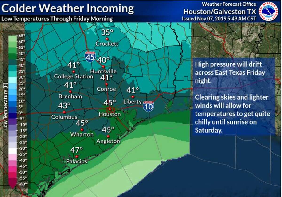 Thunderstorms across Houston make way for cold front, temps beginning ...