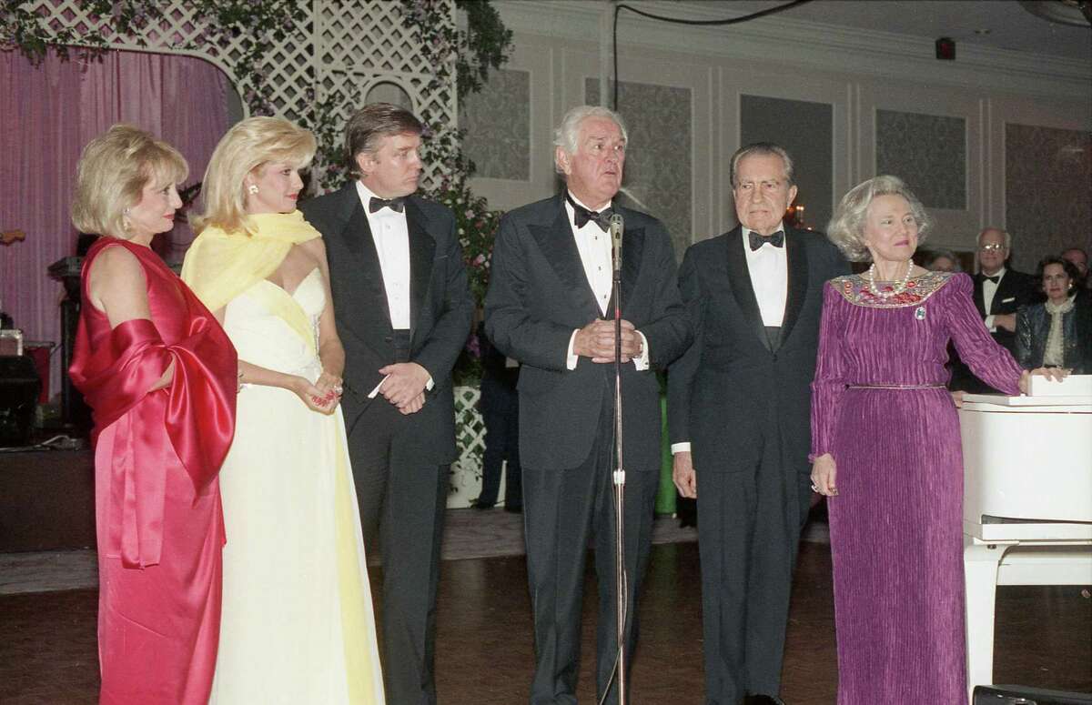 The night Trump shook hands with Nixon in Houston