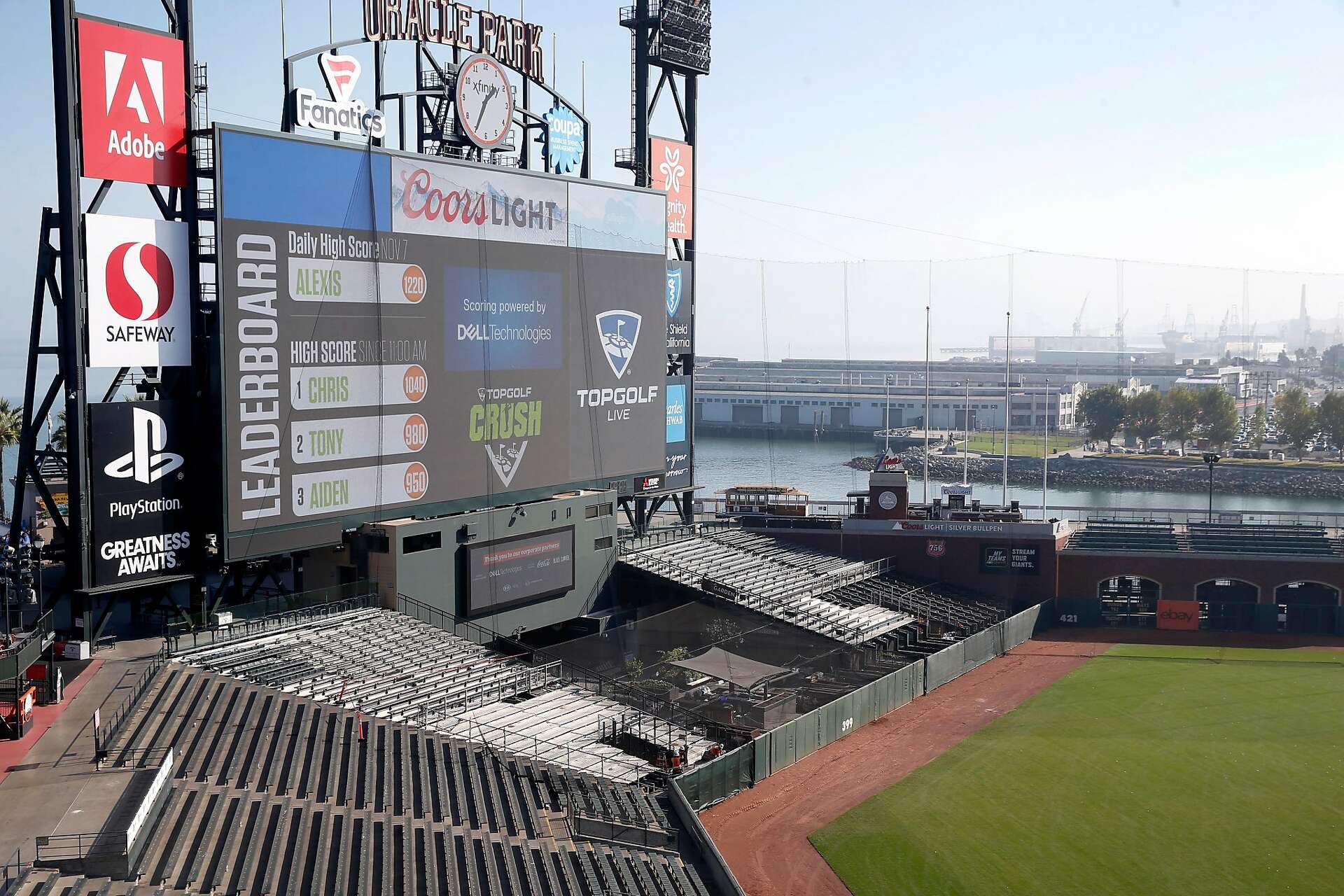 And the new outfield dimensions at Oracle Park will be