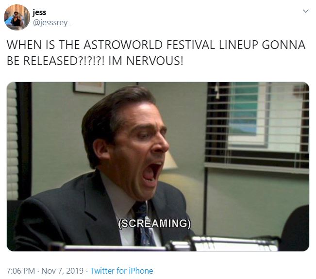 People freaked out that Astroworld Festival's lineup hadn't dropped ...