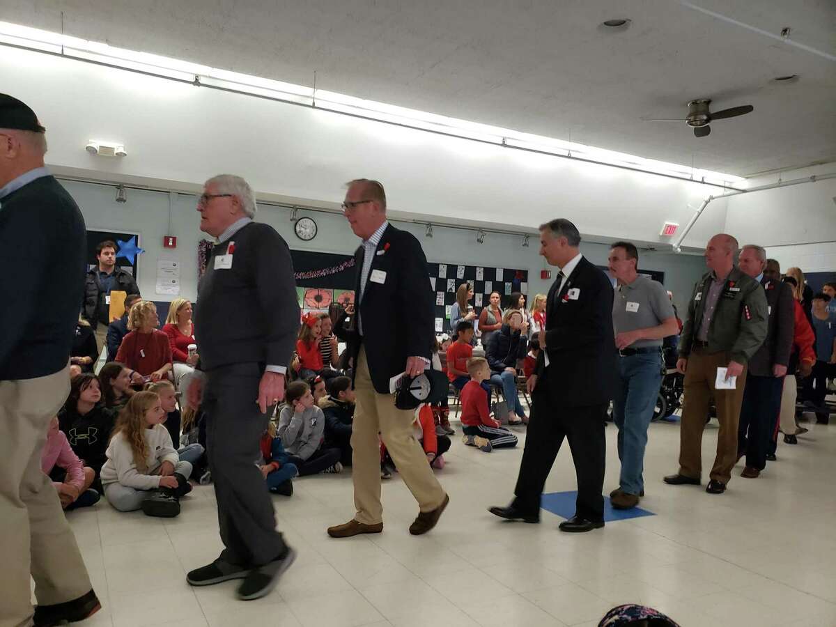 Veterans share their stories at Ox Ridge Elementary School