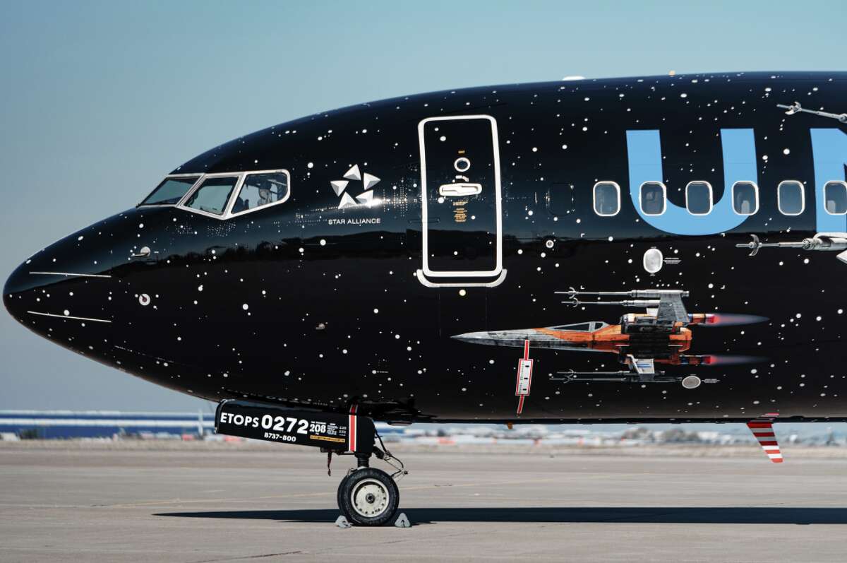 United Airlines 'Star Wars' plane makes maiden flight from Houston's IAH