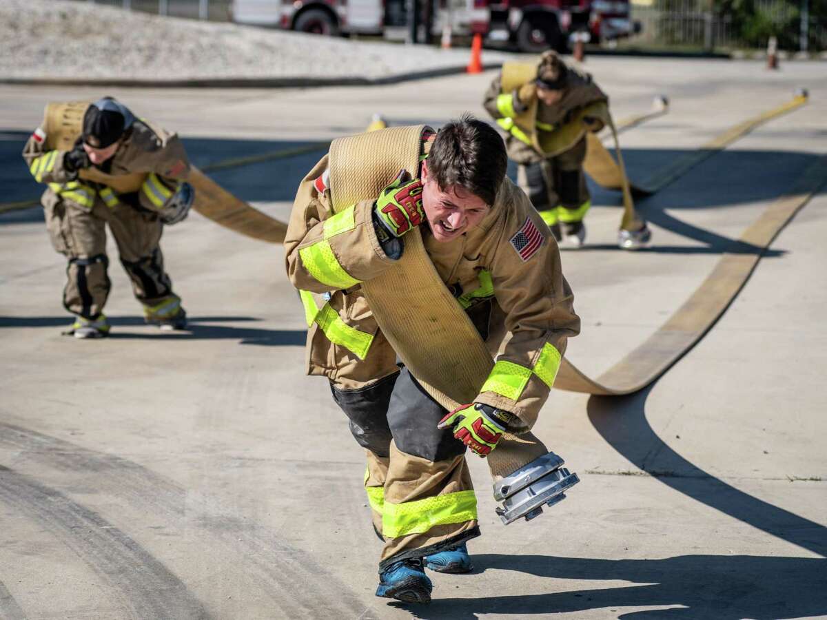 San Antonio female fire fighters and police officers compete to promote ...
