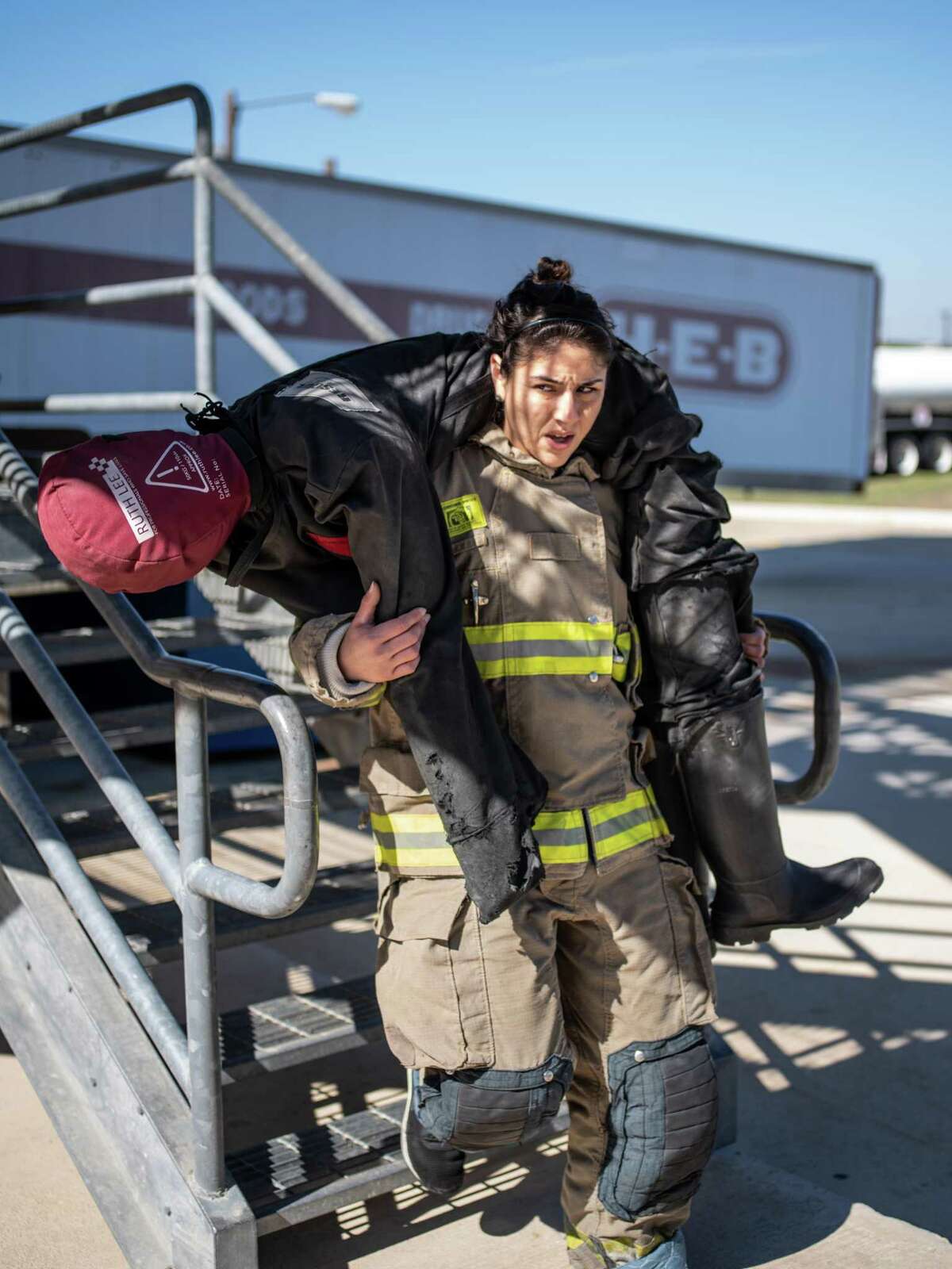 San Antonio female fire fighters and police officers compete to promote ...