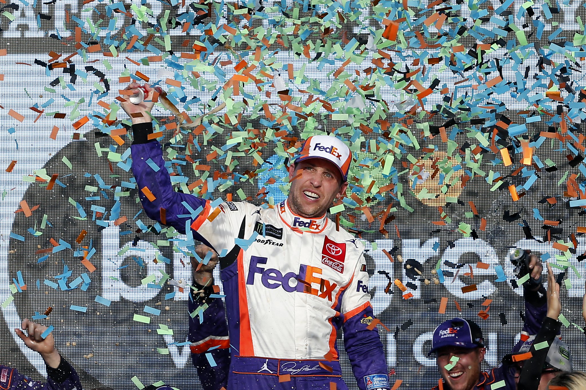 Denny Hamlin races way into championship field with Phoenix win