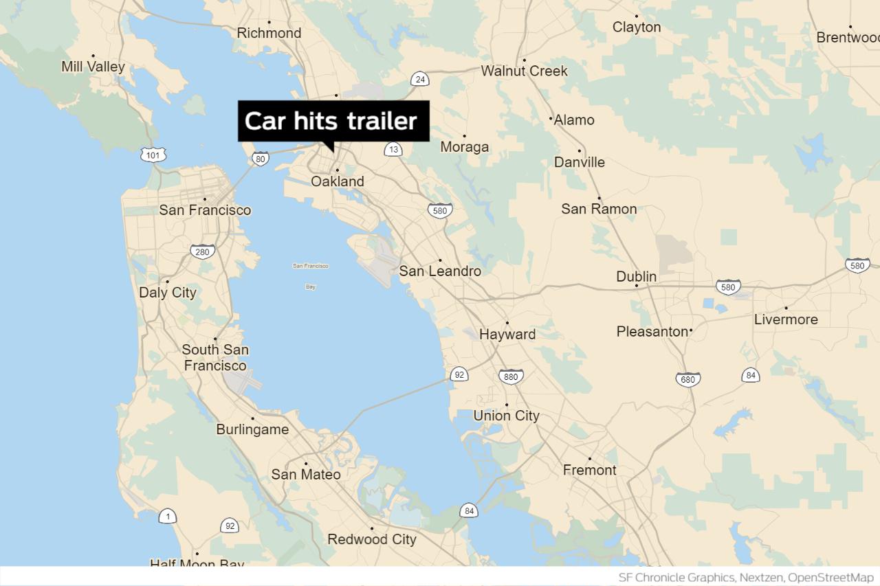 All lanes reopen on I-580 east in Oakland after crash involving trailer