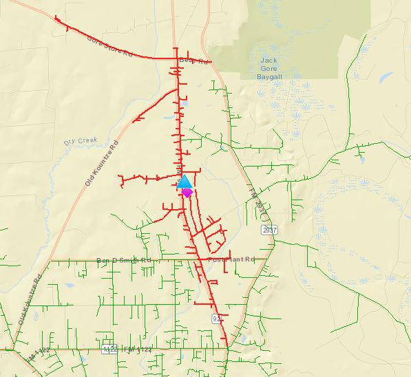Tractor trailer fire leaves Silsbee homes without power