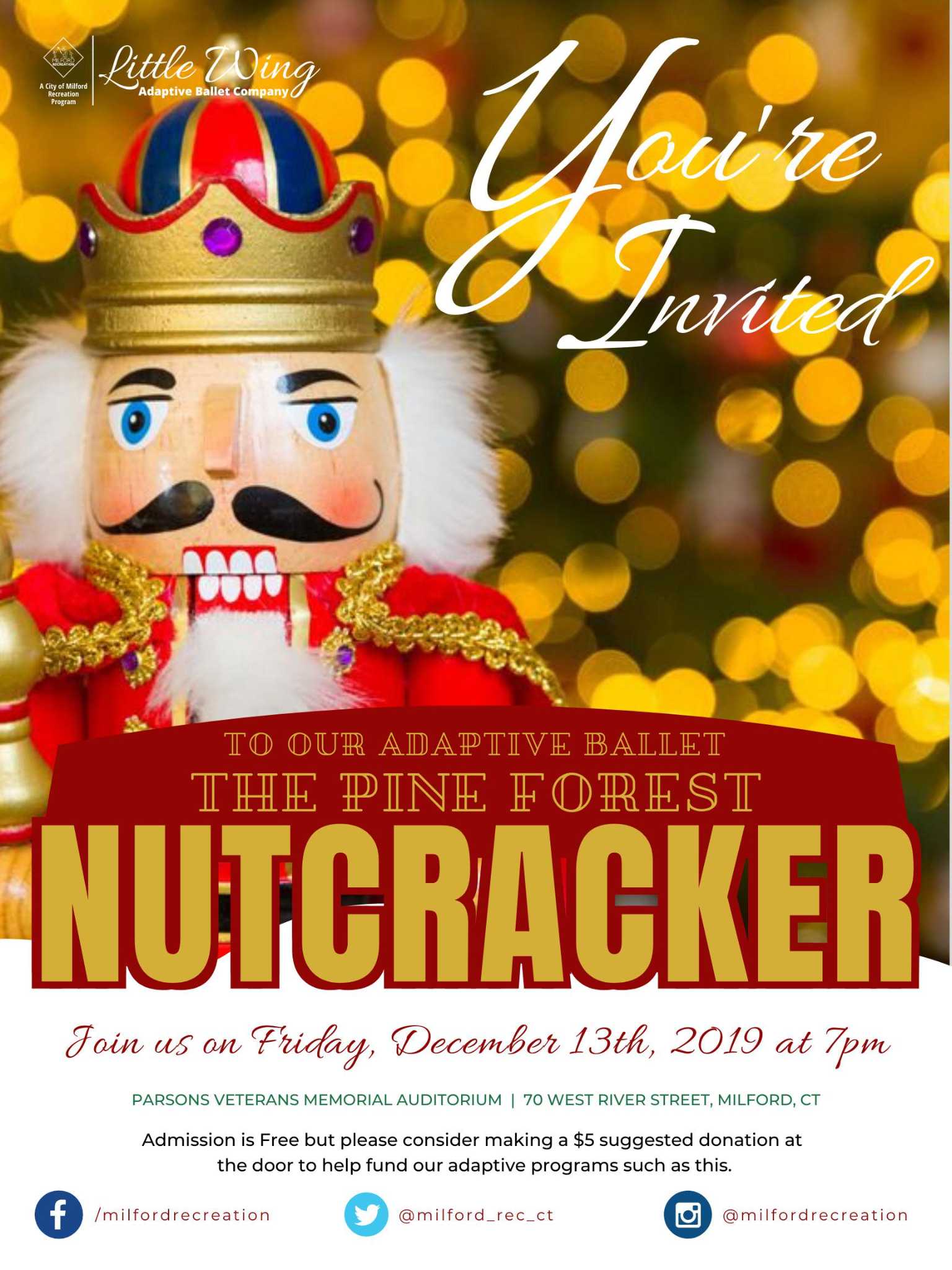 Milford Recreation’s Pine Forest Nutcracker adaptive ballet returns Dec. 13