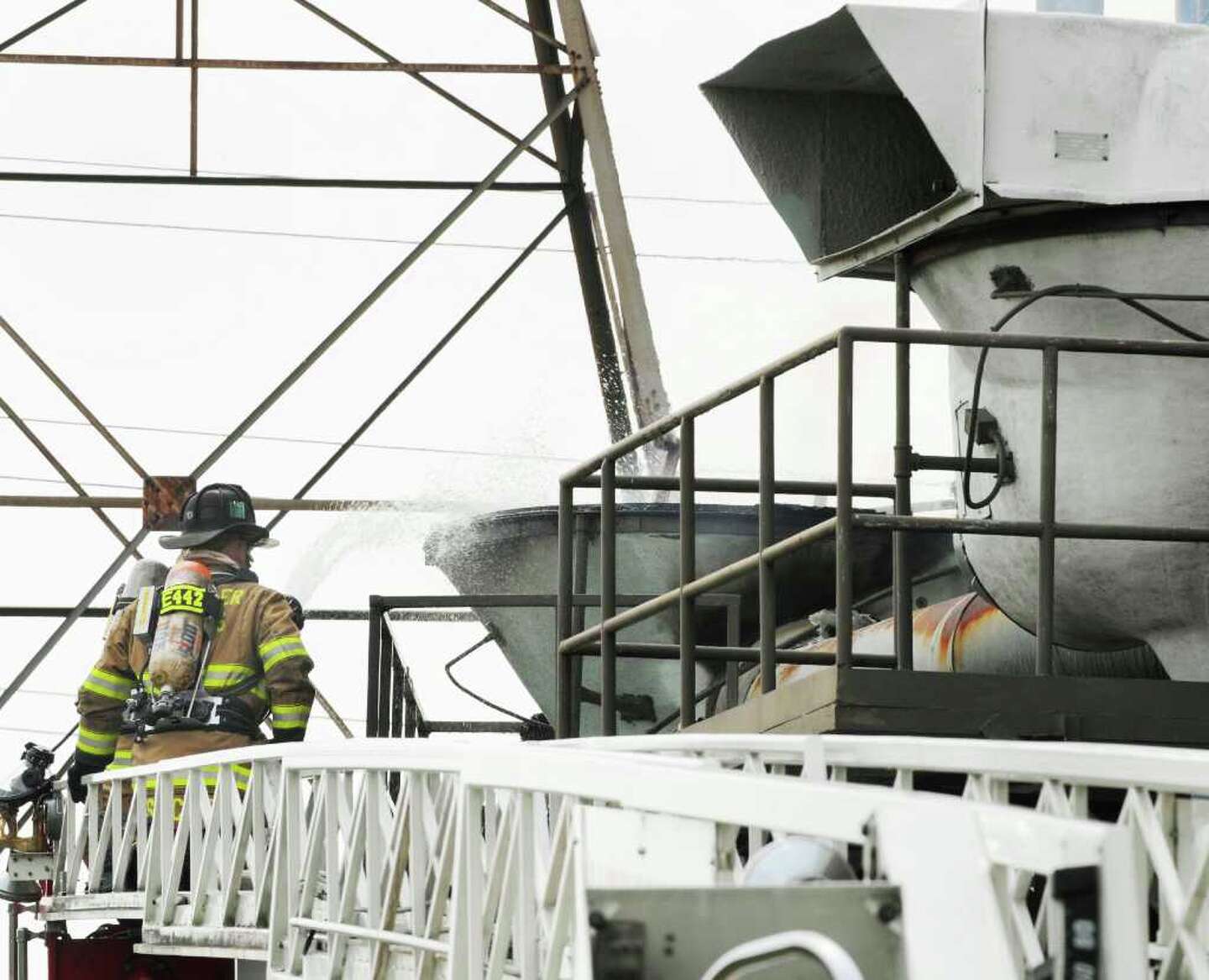 Photos: Morgan Linen Service fire in Menands