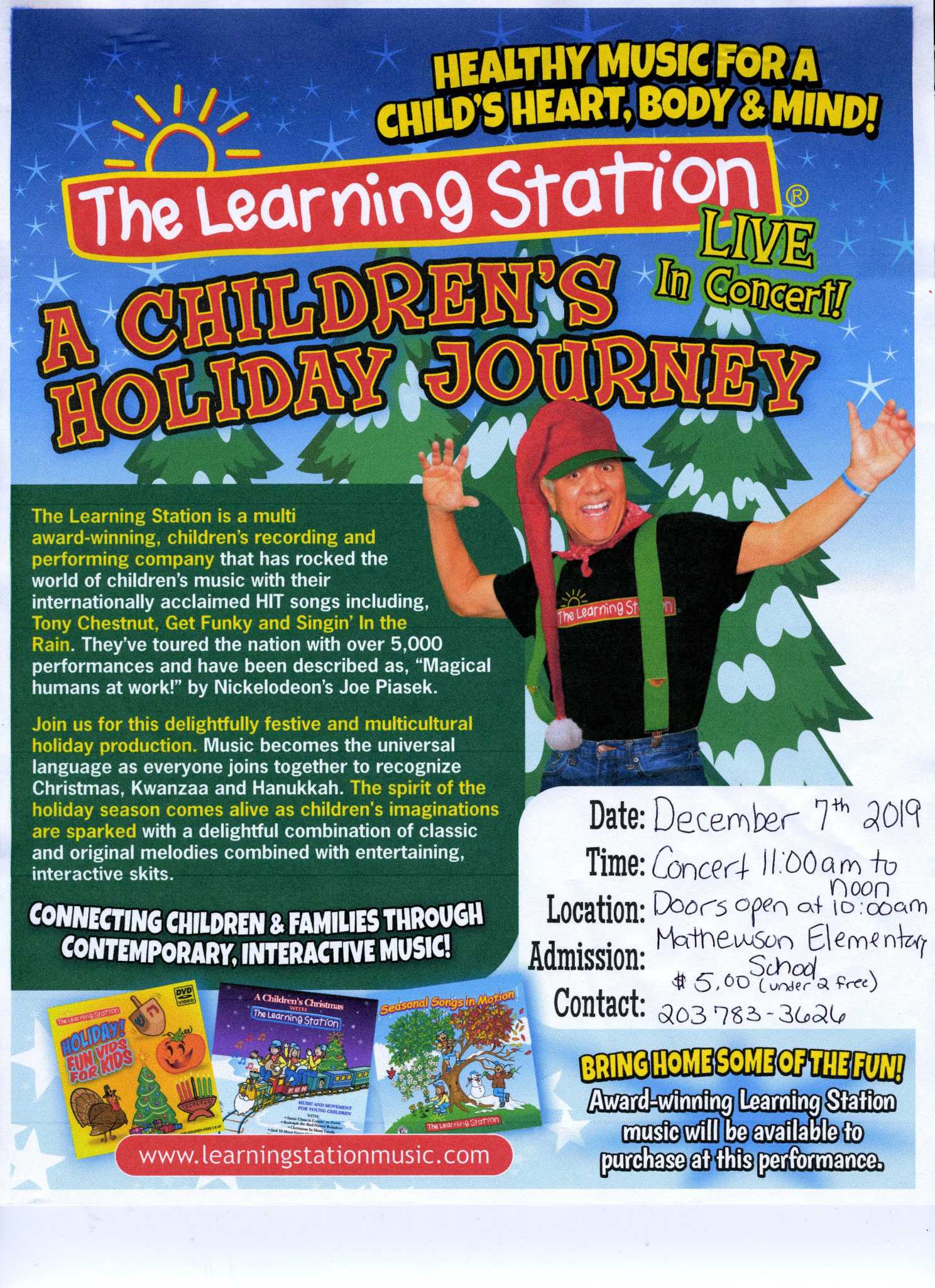 Children’s holiday concert features interactive theater, Santa visit